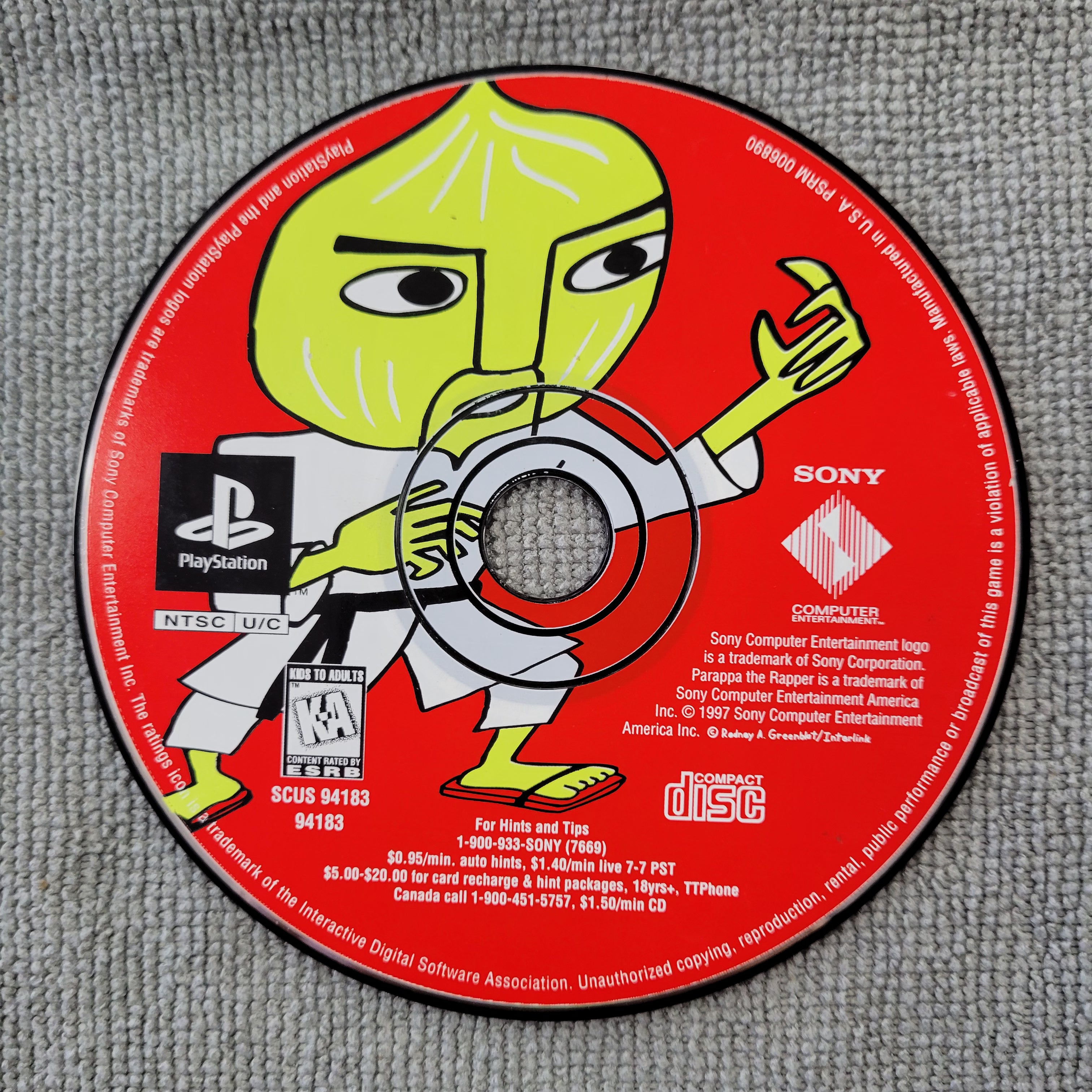Parappa The Rapper Playstation 1 – buttondelight