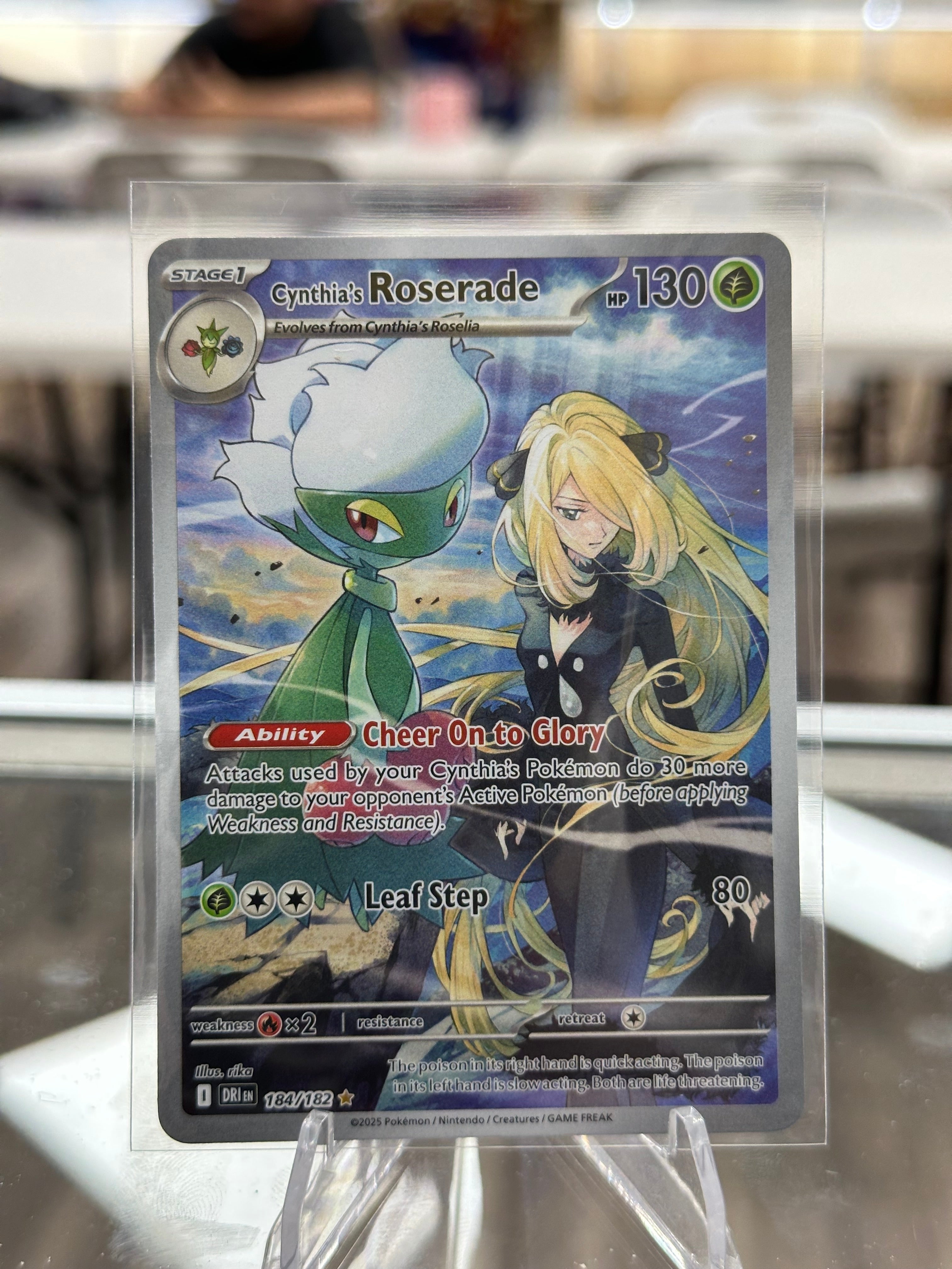 Cynthia's Roserade - 184/182 - SV10: Destined Rivals (DRI) – buttondelight