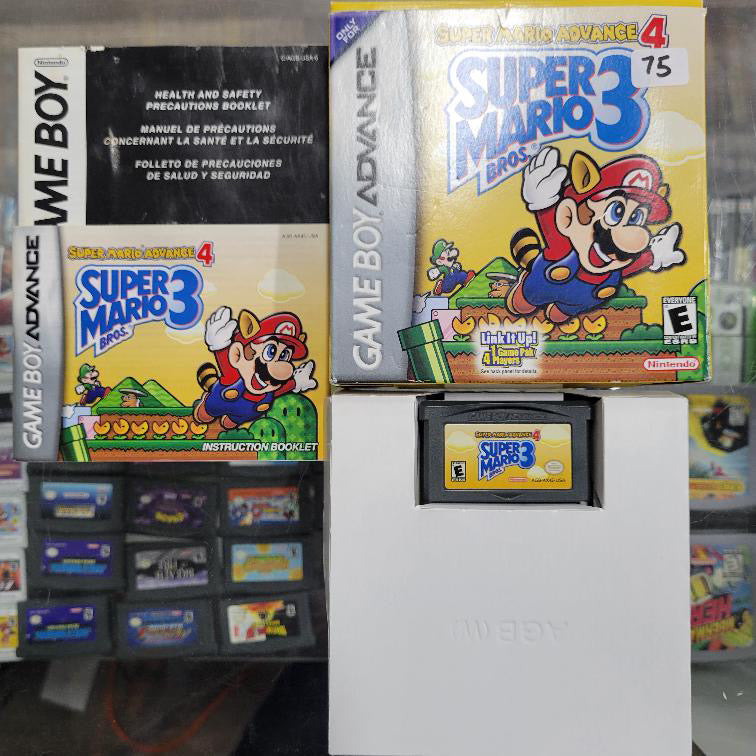 Super Mario Advance 4 Super Mario Bros 3 Gameboy Advance CIB ...