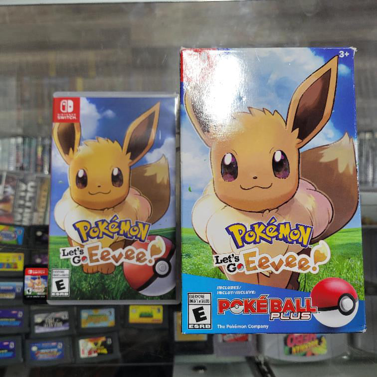 Pokémon Let’s Go Eevee Nintendo Switch Big Box and Game - No Pokeball ...