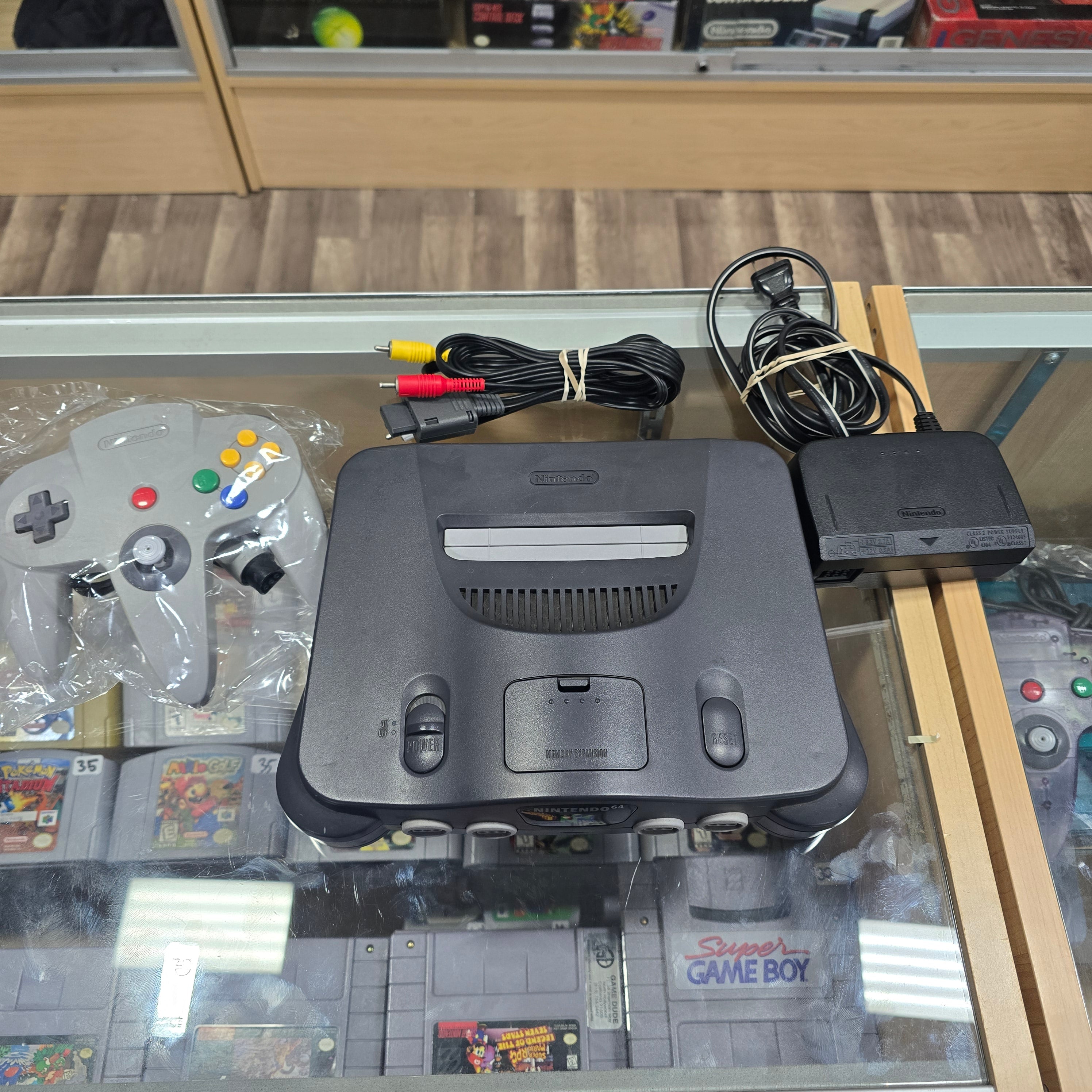 Nintendo 64 System with Controller and Wires – buttondelight