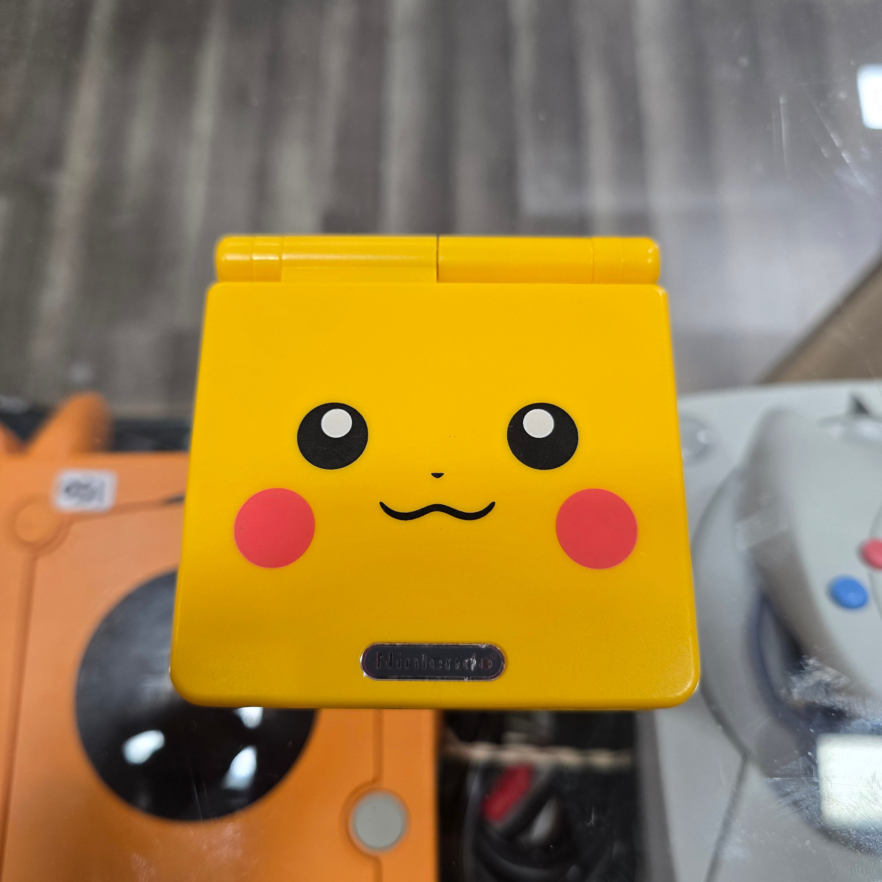 Custom Pikachu Nintendo Gameboy Advance SP Handheld System With IPS Br ...