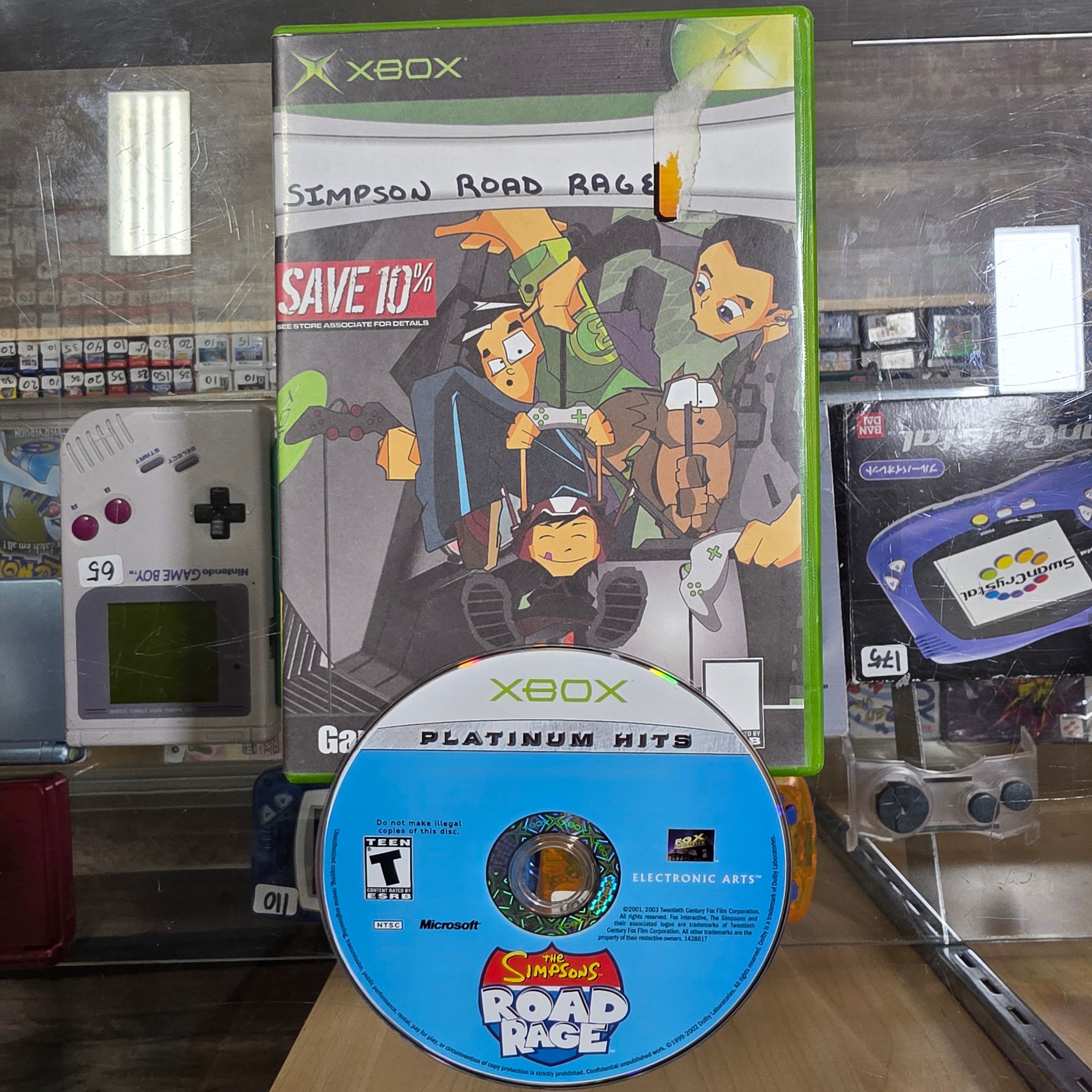 Simpsons Road Rage Original Xbox [Loose Disc] – buttondelight