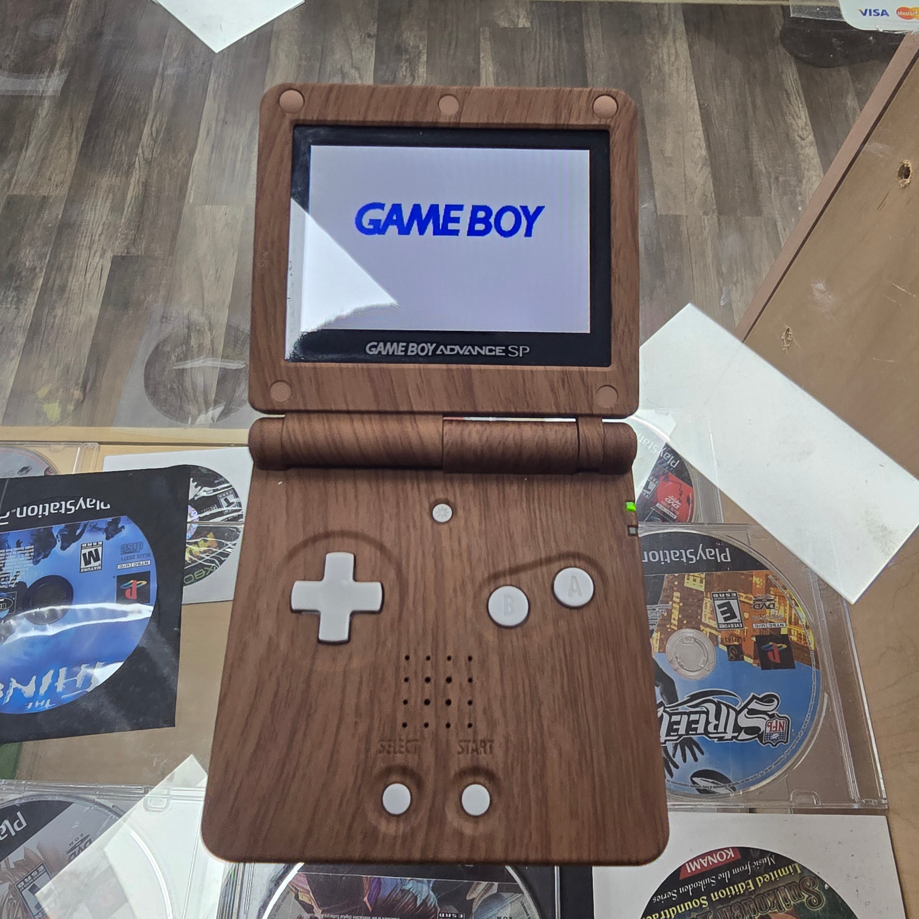 Custom Nintendo Gameboy Advance SP with Custom Shell and Brighter Scre ...